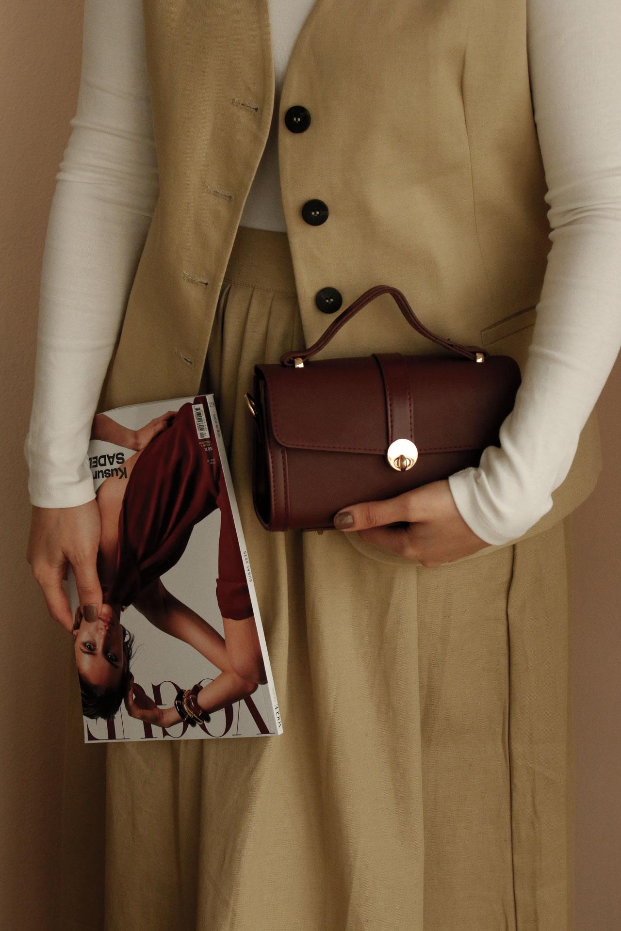 Julie Bordo Çapraz Kadın Kol Çanta – Justyol